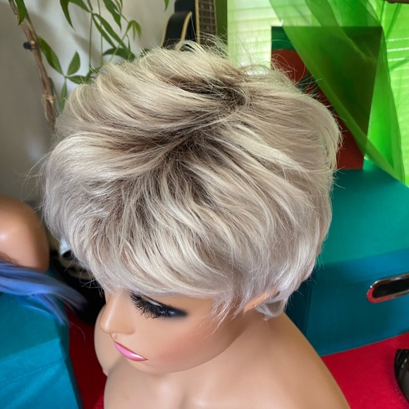 Hair | Platinum Blonde Super Trendy Rooted Wig | Poshmark